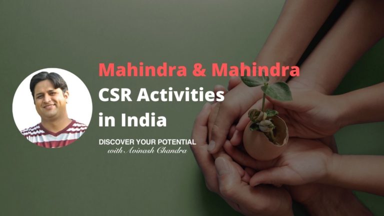 Mahindra and Mahindra CSR Activities | Avinash Chandra